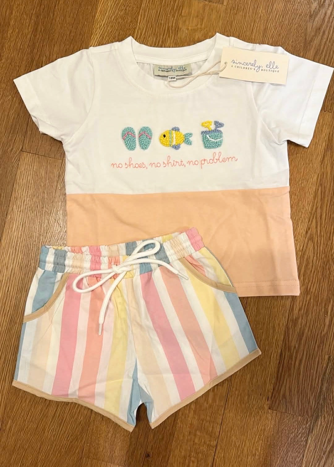 No Shirt, No Shoes, No Problem French Knot Short Set – Sincerely, Elle ...